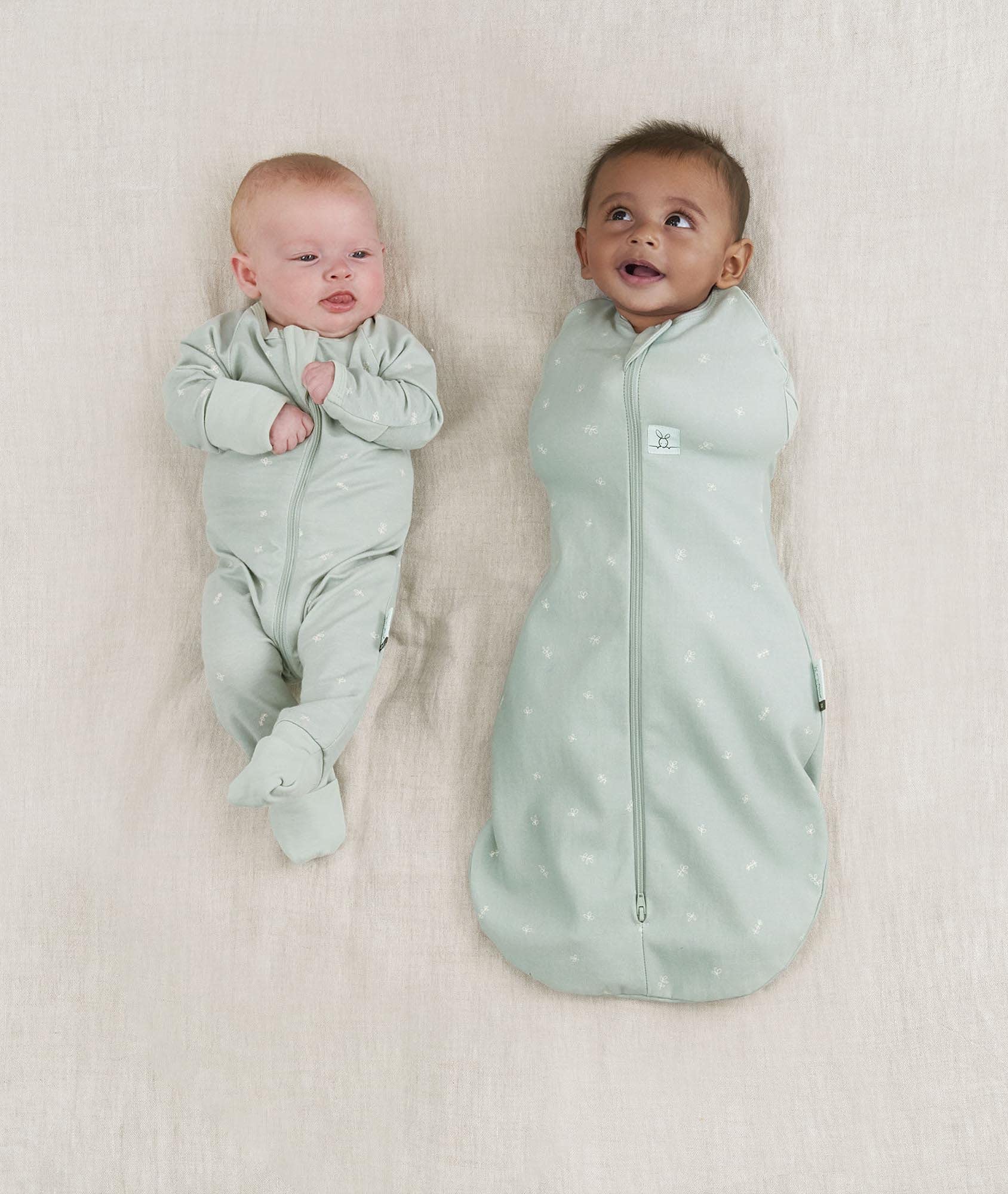 ergoPouch 0.2 TOG Cocoon Baby Sleep Sack 6-12 Months, Swaddle Sleeping Bag, Temperature Control Wearable Blanket (Sage)