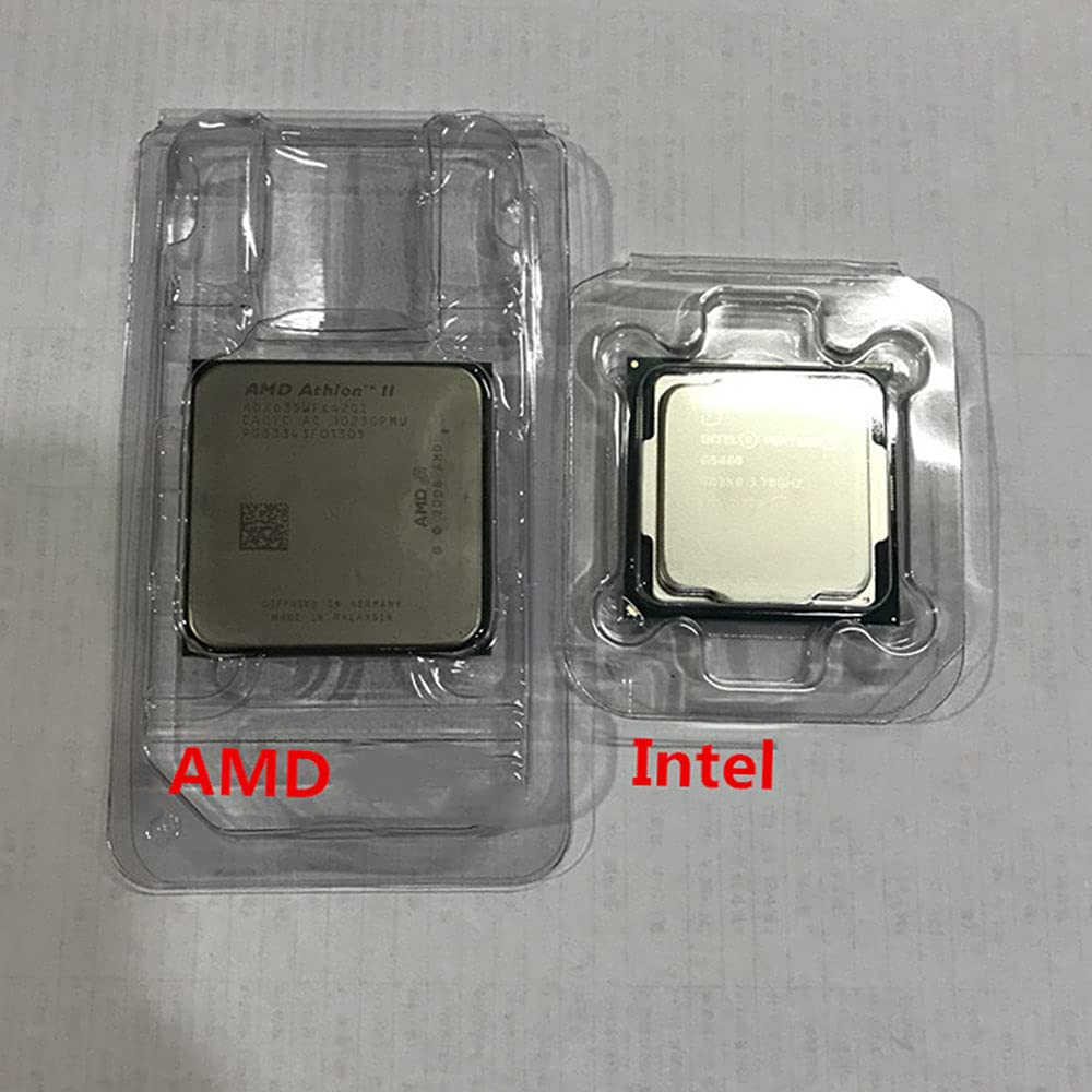 ToToT 14pcs Universal CPU Protection Box 5.5x6.5cm Computer CPU Case Tray Flip Top Container LGA1150 / 1151/1155/1156 i3 i5 i7 CPU Intel Protector Cover