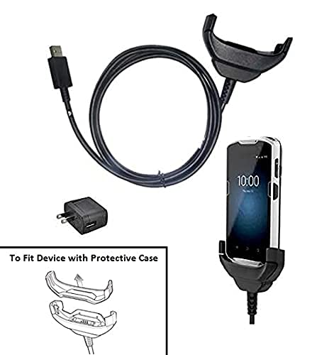 Generic Charger Compatible with Zebra TC51, TC52, TC56, TC57 Android Scanners | Power Supply Included (Charger's Removable Insert Allows to Charge Device with Protective BootCase)