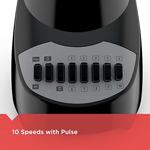 BLACK+DECKER Crush Master 10-Speed Blender, Black, BL2010BP