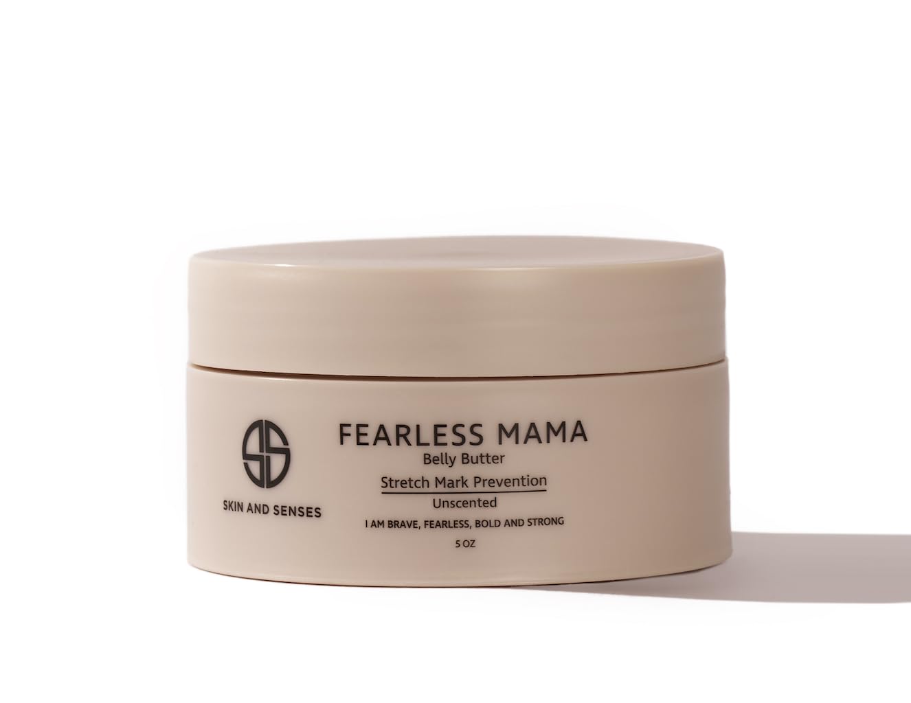 Fearless MaMa Stretch Mark Prevention Belly Butter for Pregnancy - 100% Natural Loaded With Ingredients That Nourish & Moisturize. Stretch Marks & Scars Defense (Unscented)