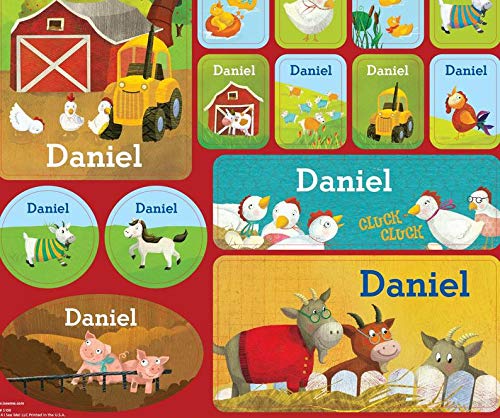 Personalized Stickers for Kids, Farm Animals - I See Me!
