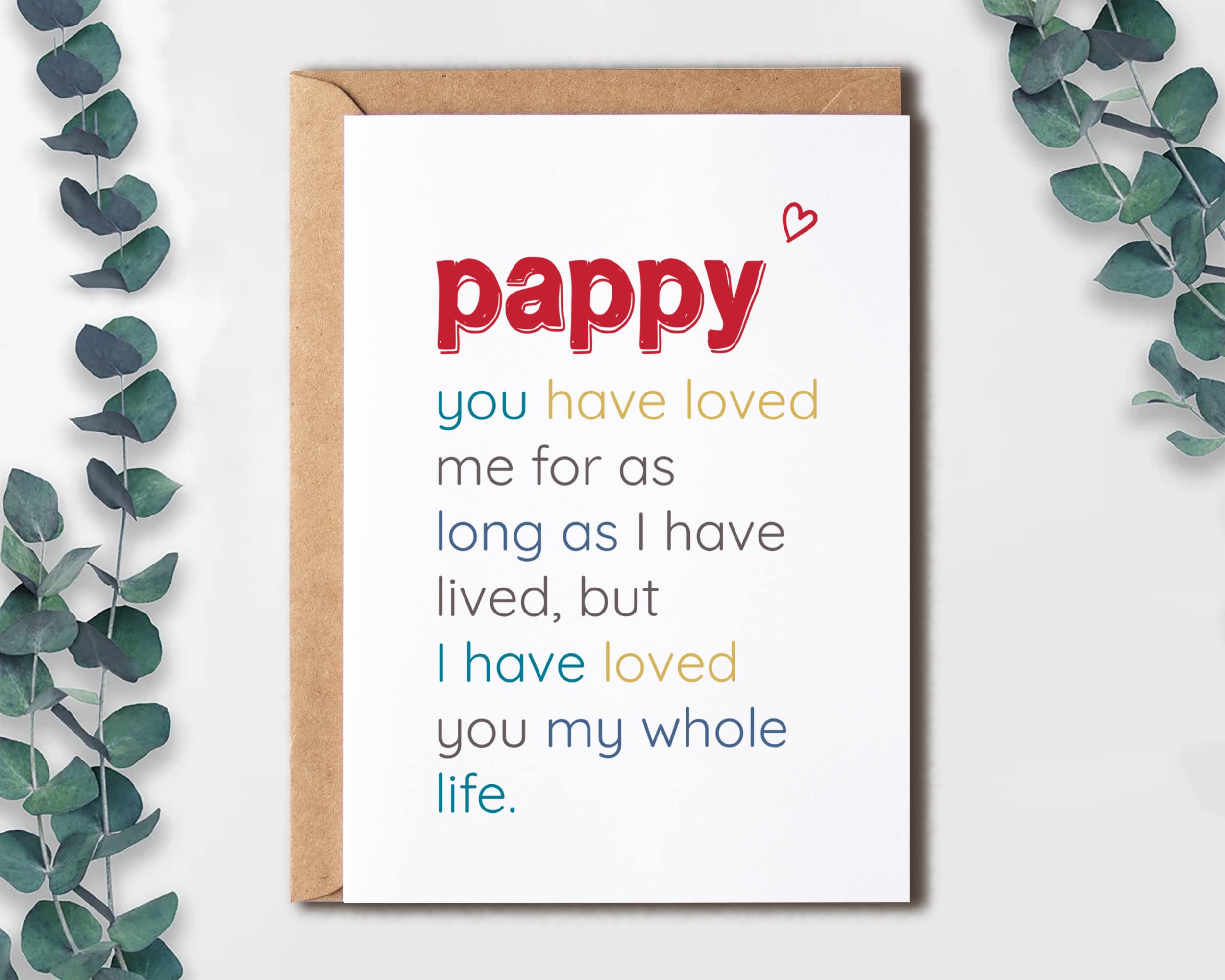 Pappy You Have Loved - Special Pappy's Day Card - Birthday Card For Pappy - Sentimental Card For Pappy - Meaningful Card For Pappy…