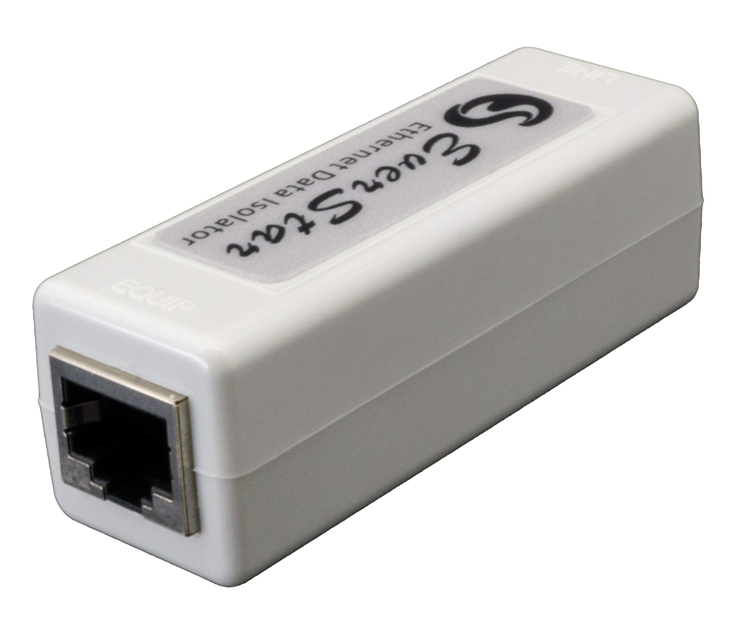 EverStar MI-300 Ethernet Galvanic Isolator for Apple/Android TV, Hi-Res Audio Systems (RJ45) | Ethernet Signal Noise Filter | Light Gray