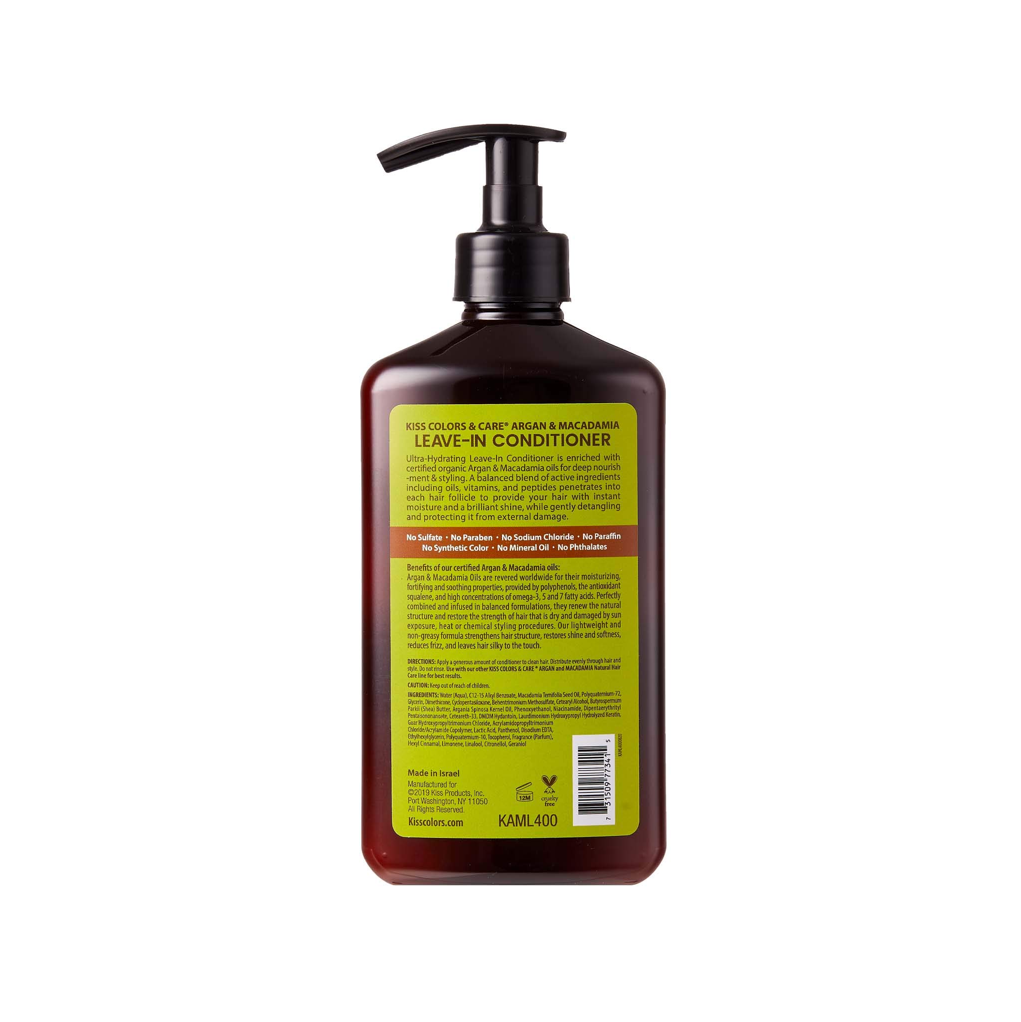 KISS Color & Care Argan & Macadamia For Dry and Damaged Natural Hair Co-Wash & Leave-In Conditioner Value Set