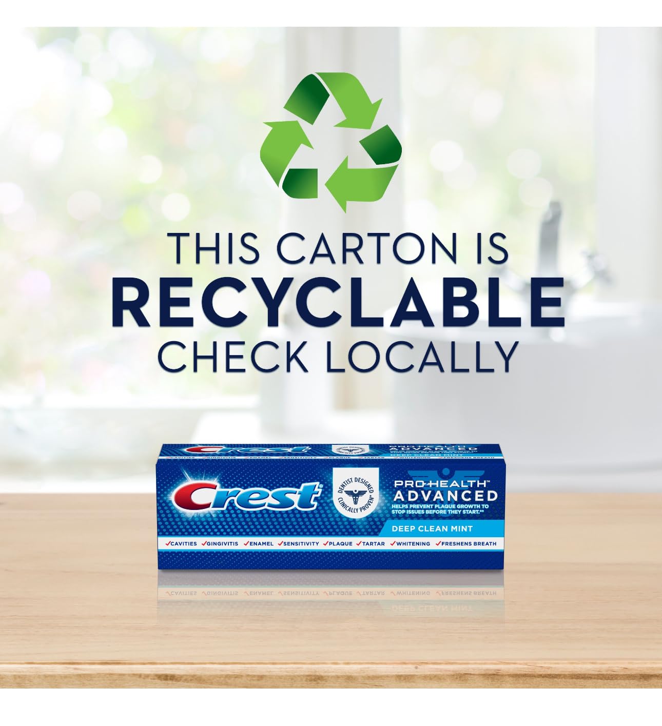 Crest Pro-Health Advanced Extra Deep Clean Mint Toothpaste3.5 oz.(Pack of 3)