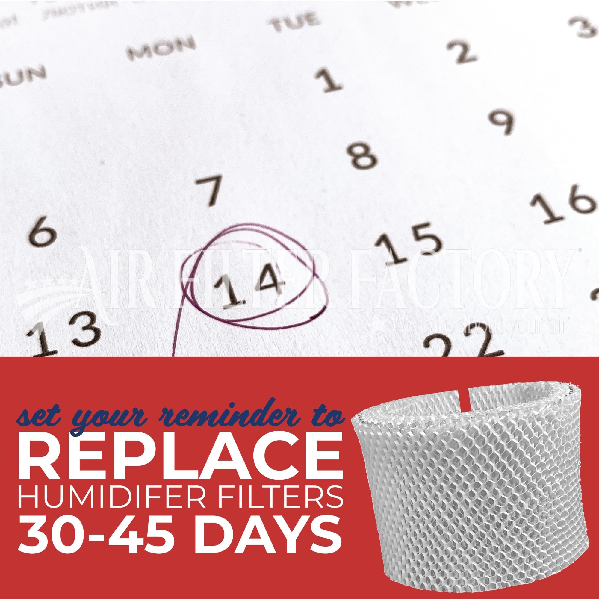Air Filter Factory Replacement For SCM1100, SCM1701, SCM1702, SCM1762, SCM2409 Sunbeam Humidifier Wick Filter