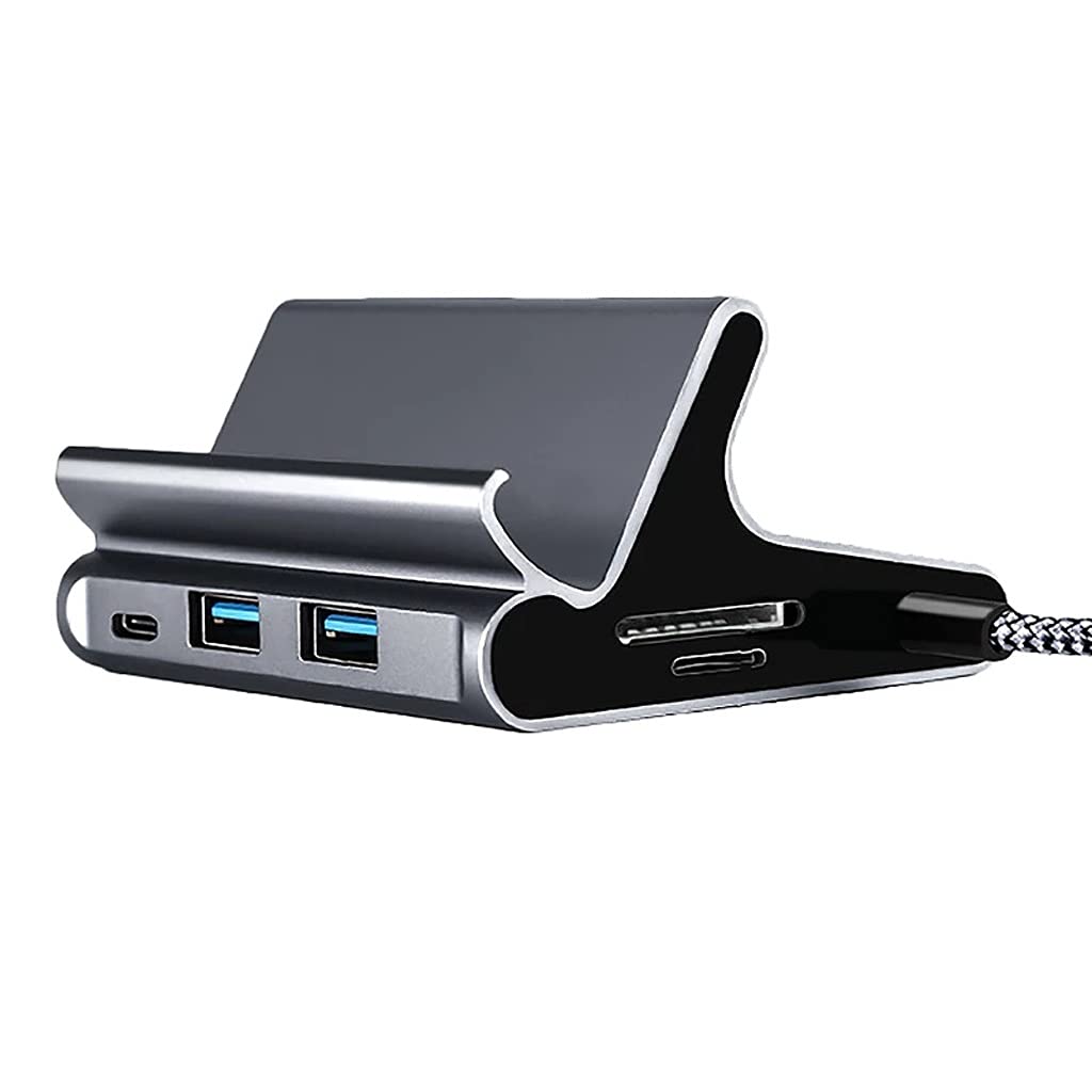 WJCCY Type C HUB Docking Station USB-C to HDMI Dock Power Adapter Vertical Base with Bracket