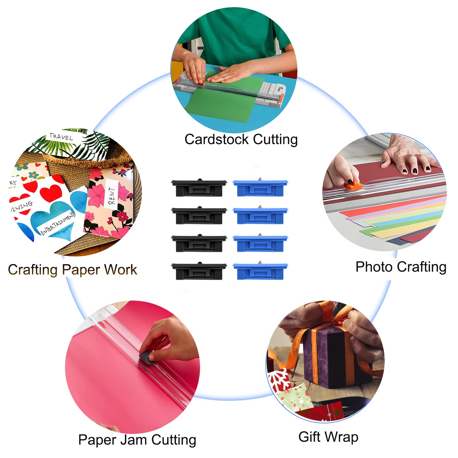 VIKDOOK Paper Cutter Replacement Blade for Portable Trimer 12β 13β Roller Holder Cutter Replace Cutting Scoring Blade for Timmer