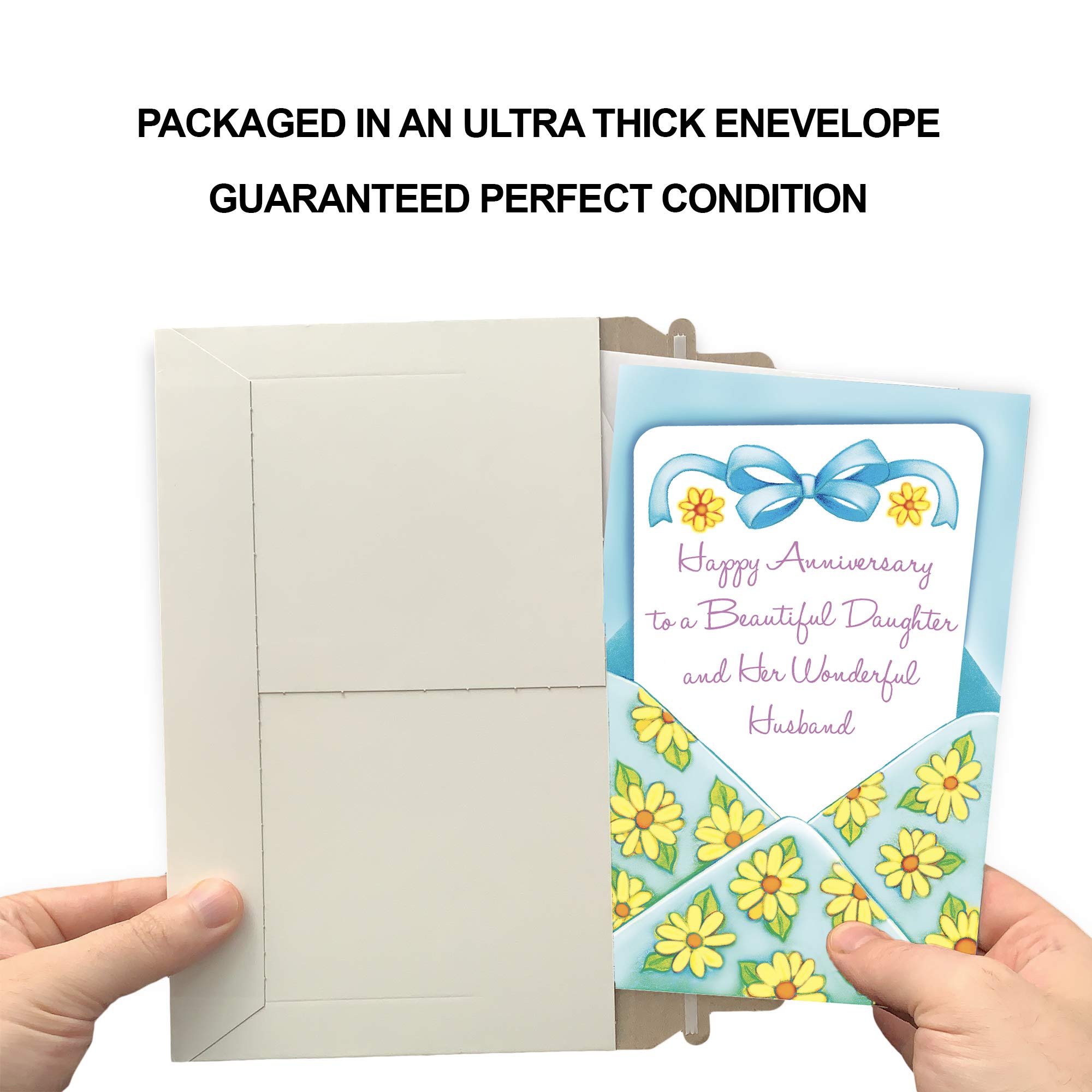 Anniversary Card For Daughter and Son In Law | Prime Greetings (Yellow Flowers)