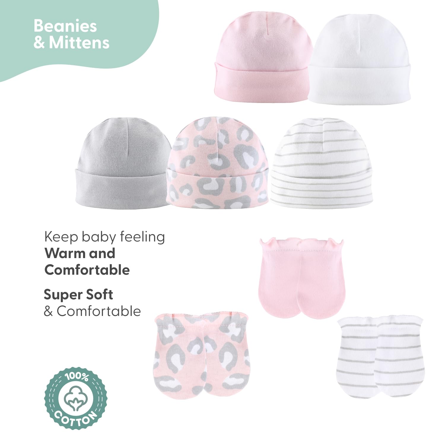 The Peanutshell Newborn Clothes & Essentials Gift Set for Baby Girls - 23 Pieces - Fits Newborns to 3 Months