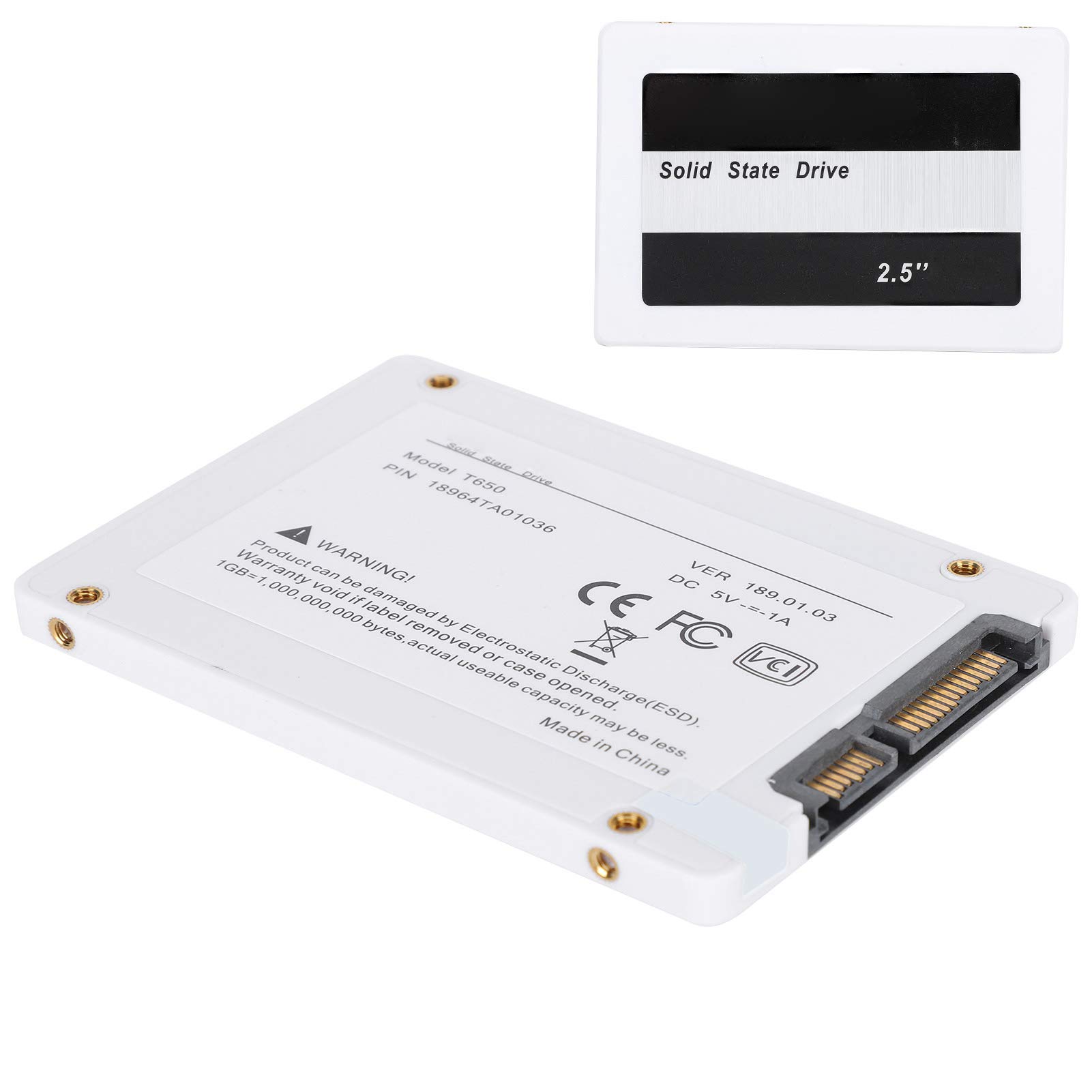 Dilwe1 2.5 Inch SATA3.0 Internal Solid State Drive SSD, Performance Hard Drive Compatible with Laptops, Desktops, Solid State Hard Disk Drive for Win 98SEME2000 VistaWINXP 7810OS X 8.6(8GB)
