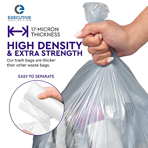 33 Gallon Trash Bags - 100 Count - 33" x 40" Clear Plastic Garbage Bags Tall Can Liners - Cleaning Products for Home, Office Bulk Trash, Light Residential or Commercial Waste, Indoor and Outdoor Use