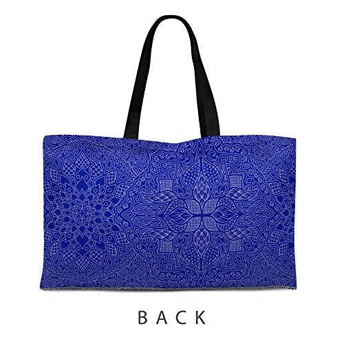 BBGreek Zeta Phi Beta Sorority Paraphernalia - Large Travel Tote Bag, Overnight Bag - Personalized (Color Block)