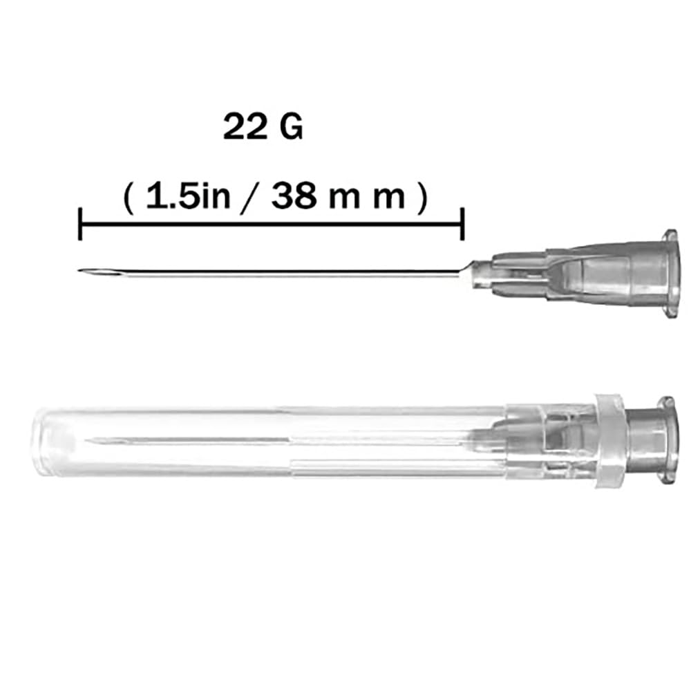 22 Gauge Needle(100Pack)22g 1.5 Inch Needle Luer Lock for Scientific Labs,22g Needle