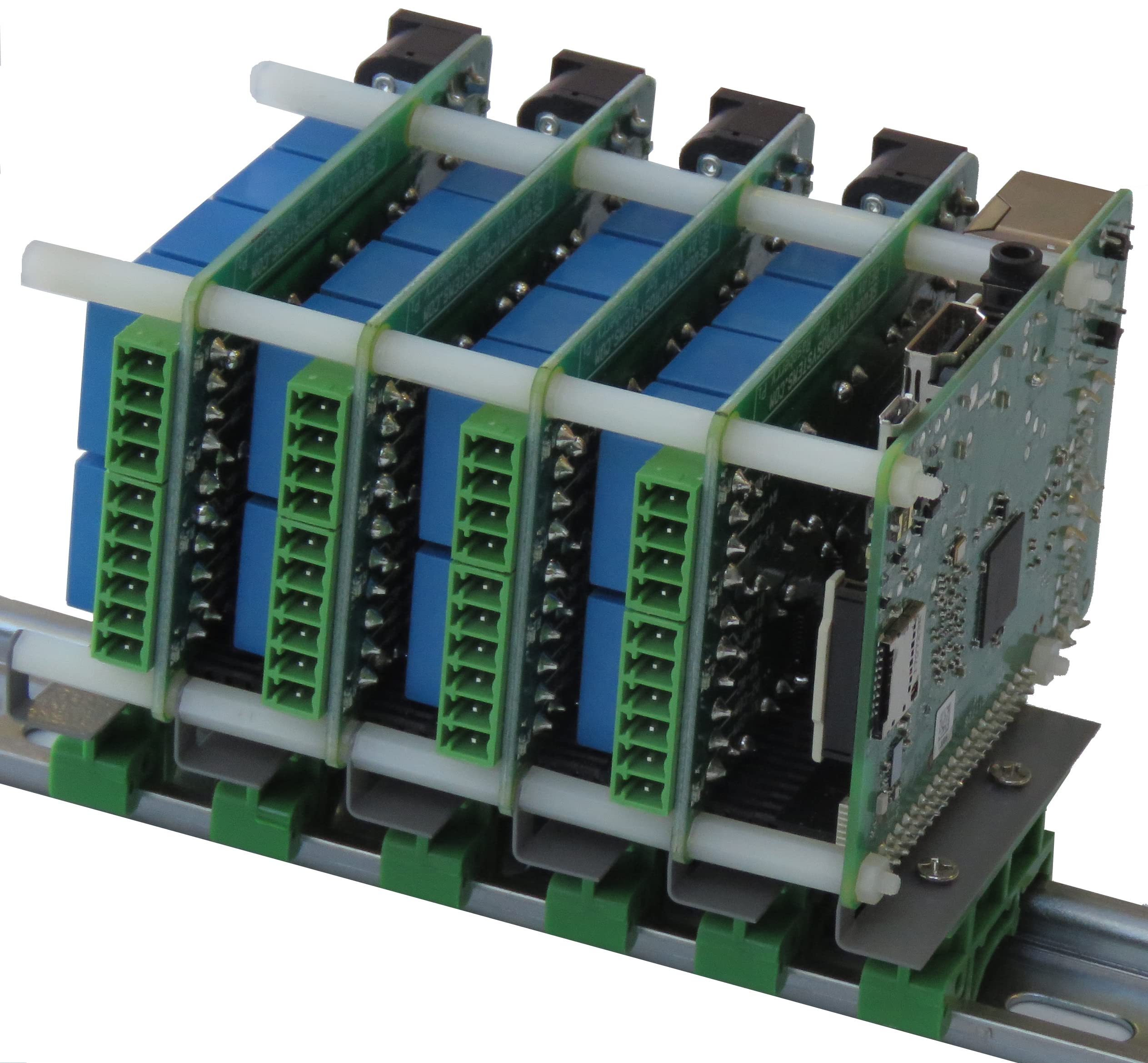 DIN-Rail Kit Type 2 Perpendicular Mount for Raspberry Pi