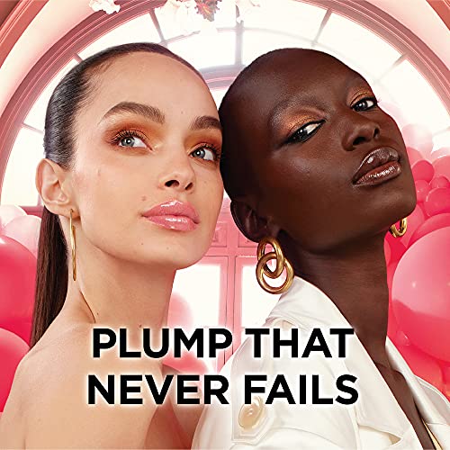 L’Oréal Paris Infallible Pro Gloss Plump Lip Gloss with Hyaluronic Acid, Long Lasting Plumping Shine, Lips Look Instantly Fuller and More Plump, Moonlit Rose, 0.21 fl. oz.
