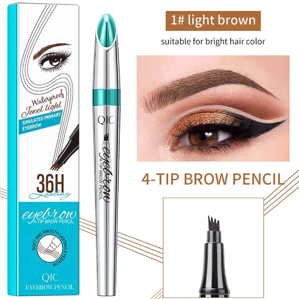 Eyret Liquid Eyebrow Pencil Natural Waterproof Eyebrow Pen Long-Lasting Eyebrow Microblading Pen Makeup Costume for Women and Girls