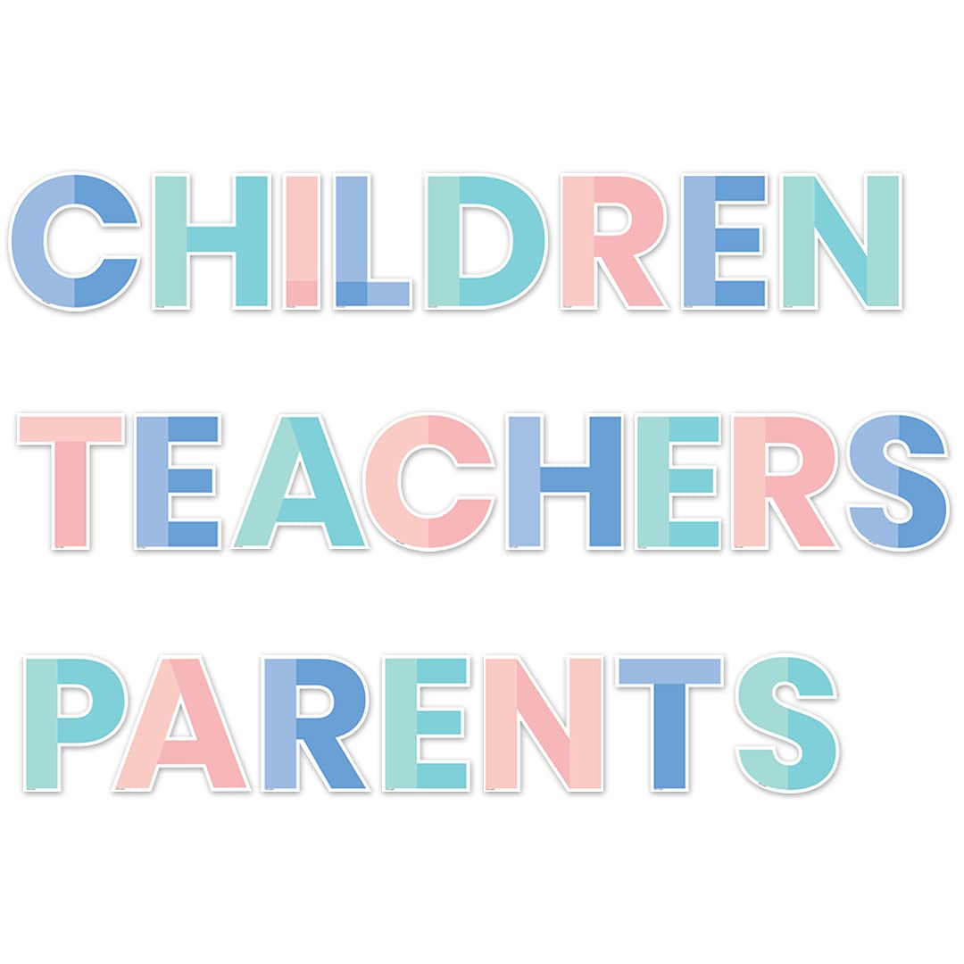 CTP Color Block Punch-Out Letters for Classroom β Essential Homeschool Supplies β Top Back To School Supplies 8656
