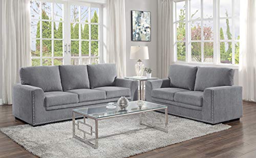 Lexicon Winona Living Room Sofa, Gray