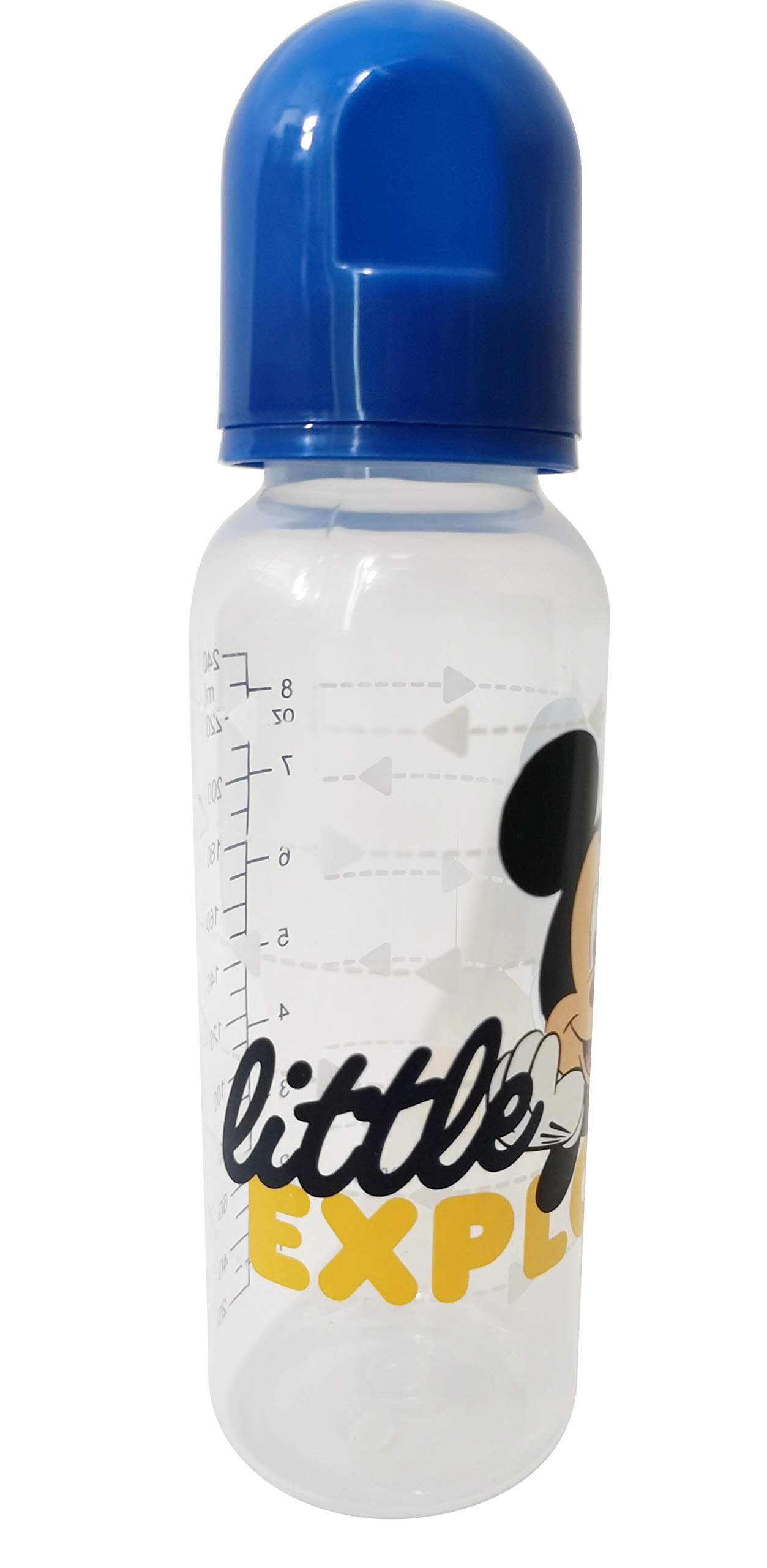 Cudlie Disney Baby Boy Mickey Mouse 9 oz Pack of Three Baby Bottles, Find Your Way