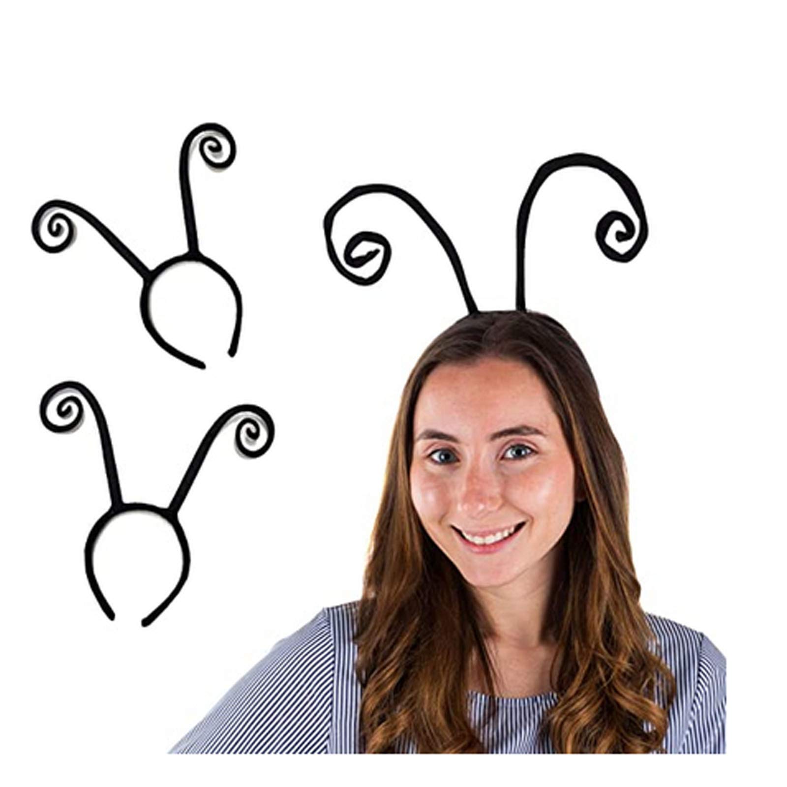 2 Pack Butterfly Elope Antenna Headband for Halloween Party Costume Cosplay Dress Up Pretend Play Accessory