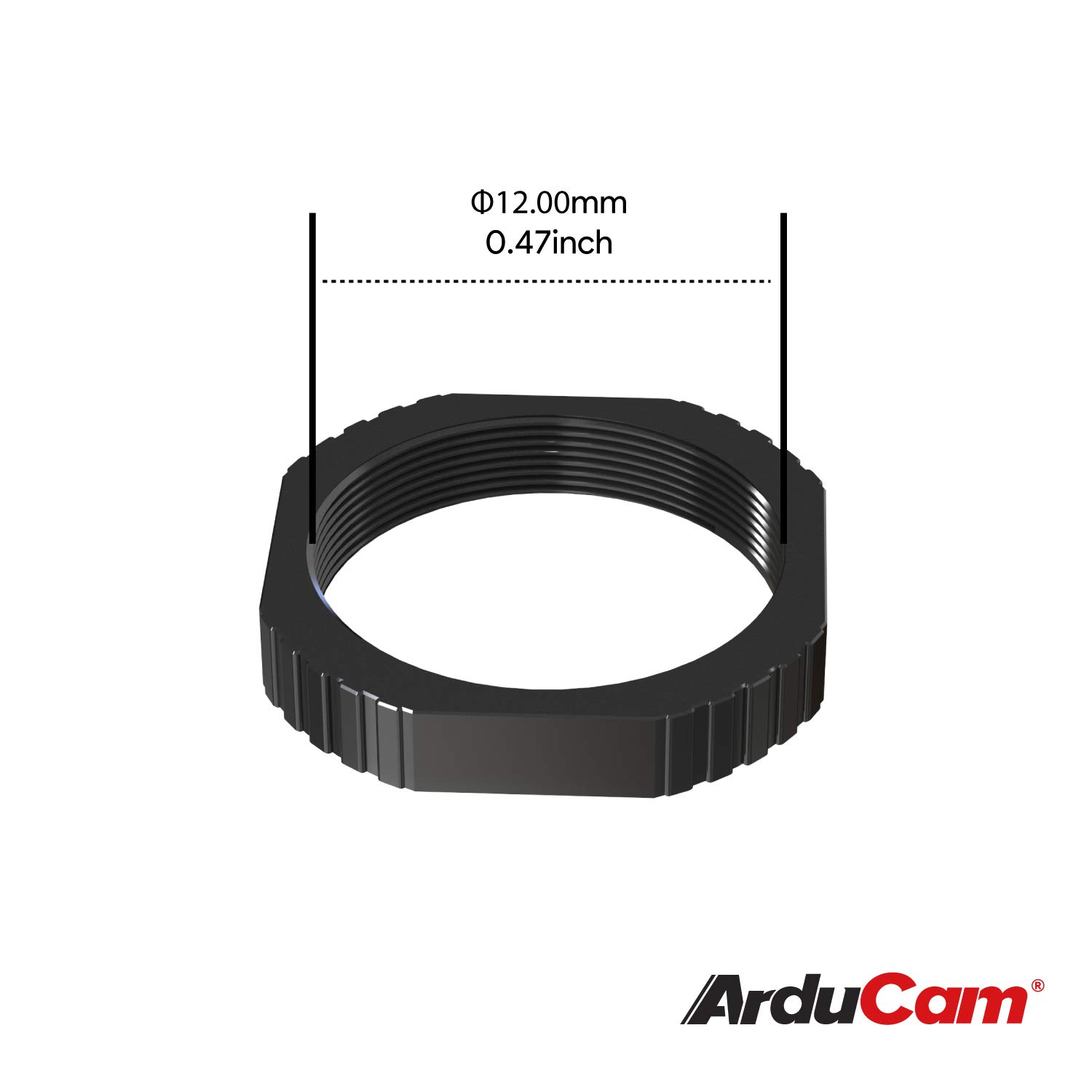 Arducam Ultra Wide Angle M12 Lens, 1/2.5" 1.7mm Focal Length Lens with Lens Holder for Arduino and Pi Camera, CCTV Security Camera