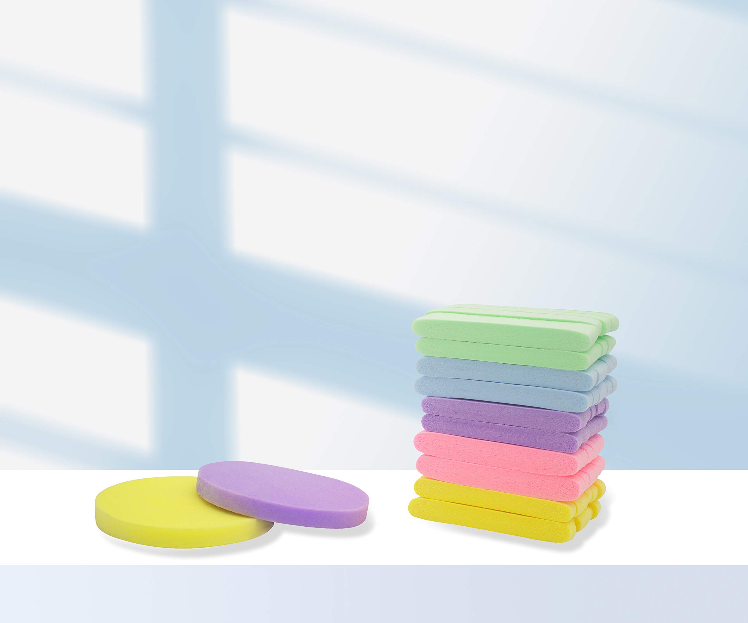 Facial Sponge Compressed 60 Counts Face Sponge Pads Exfoliating Spa Sponges for Facial Cleansing PVA Professional Face Cleanser Makeup Removal