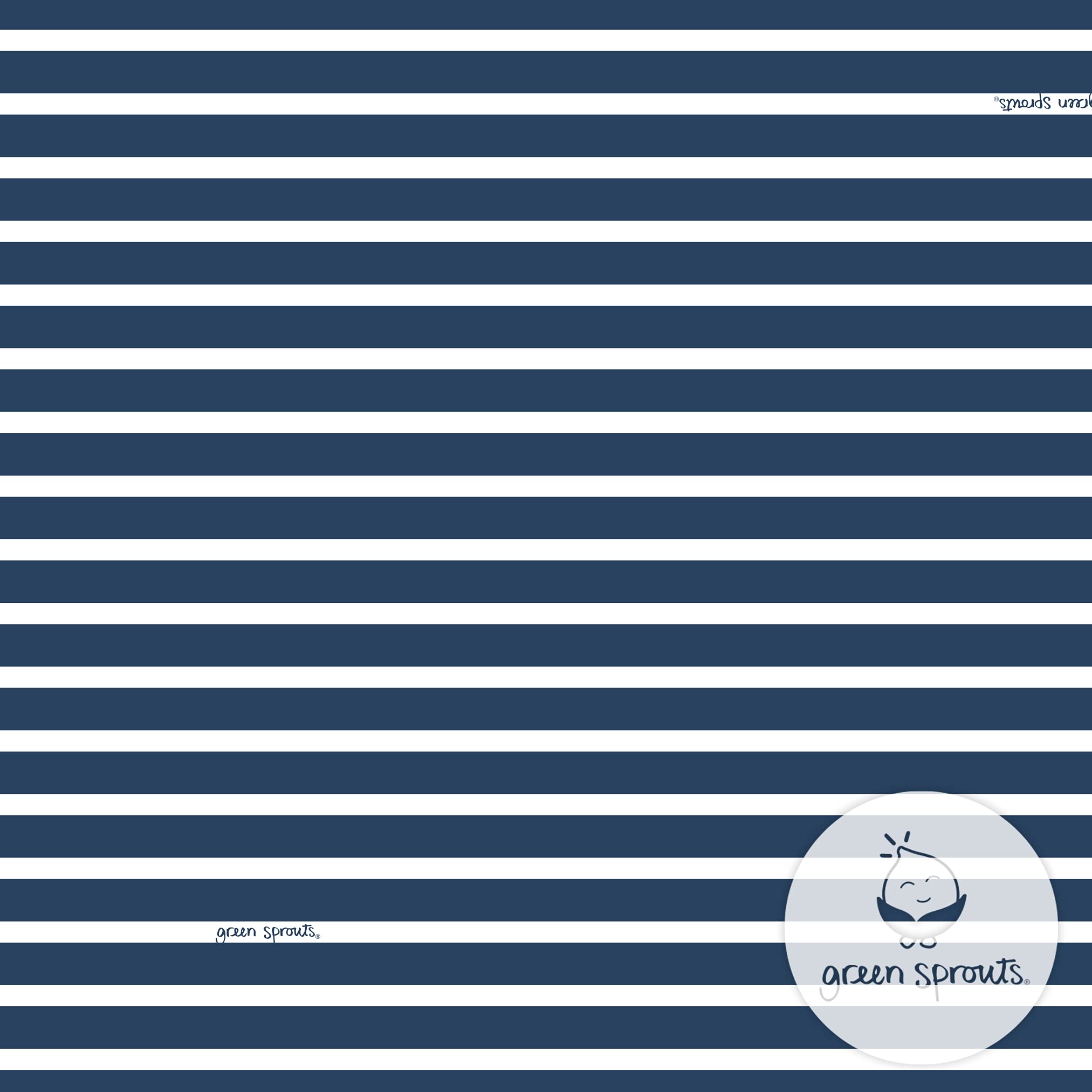 green sprouts Snap Reusable Absorbent Swimsuit Diaper, Navy Stripe, 6 Months