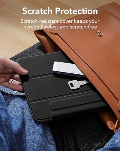 ESR for iPad Mini 7 A17 Pro Case, iPad Mini 7th/6th Generation Case (2024/2021), Slim Trifold Two-Way Stand, Powerful Magnetic Attachment, Durable Protection, Supports Pencil Pro&Pencil(USB-C), Black