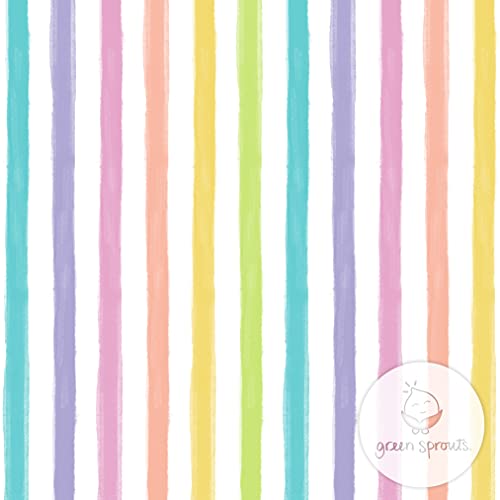 green sprouts Girls' Reusable Absorbent Baby Swim Diapers, Rainbow Stripe, 24 Month