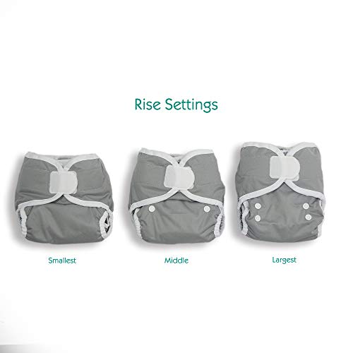 Thirsties Duo Wrap Reusable Cloth Diaper Cover, Hook and Loop Closure, Rainbow Size One (6-18 lbs)