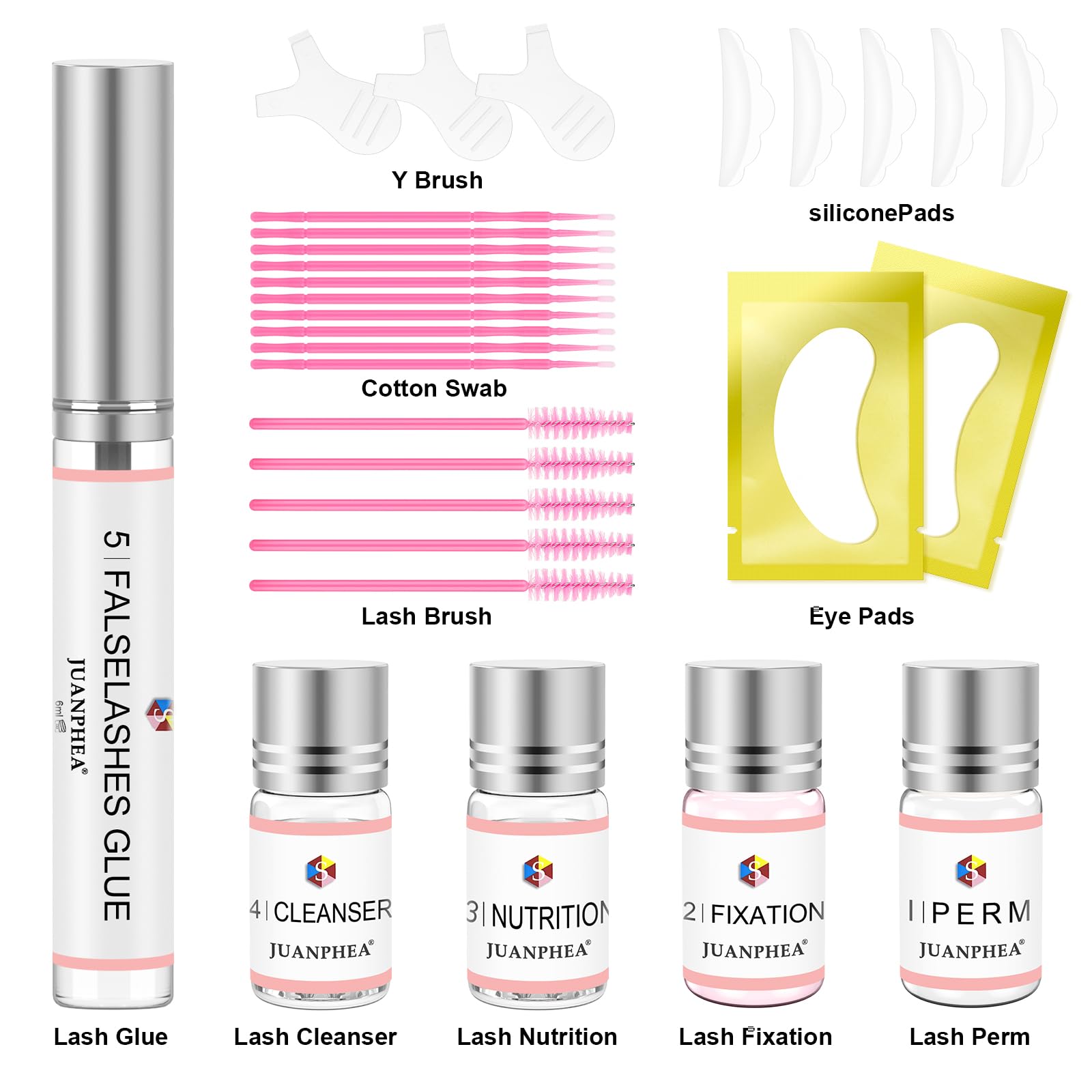 Lash Lift kit Eyelash Perm Kit,Professional Eyelash perming kit,Suitable for Salon at Home,Including Eye Shields,Pads and Accessories(Glue Upgraded Version)
