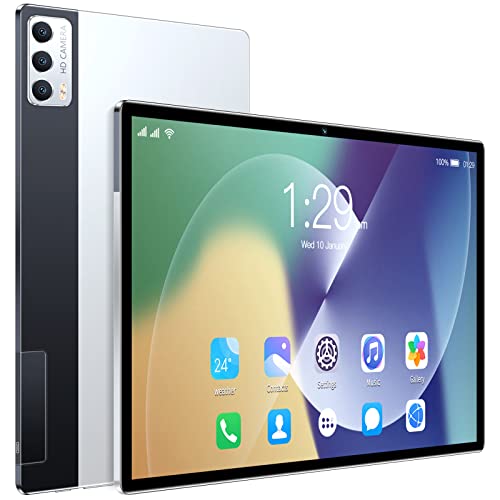 1G+16G Call Game Dual Camera HD Display, Dual Card 10.1 Inch Smart Tablet 4000mAh Large Capacity Battery (White)