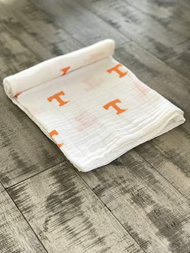 Three Little Anchors University of Tennessee Muslin Swaddle Blanket 47x47in