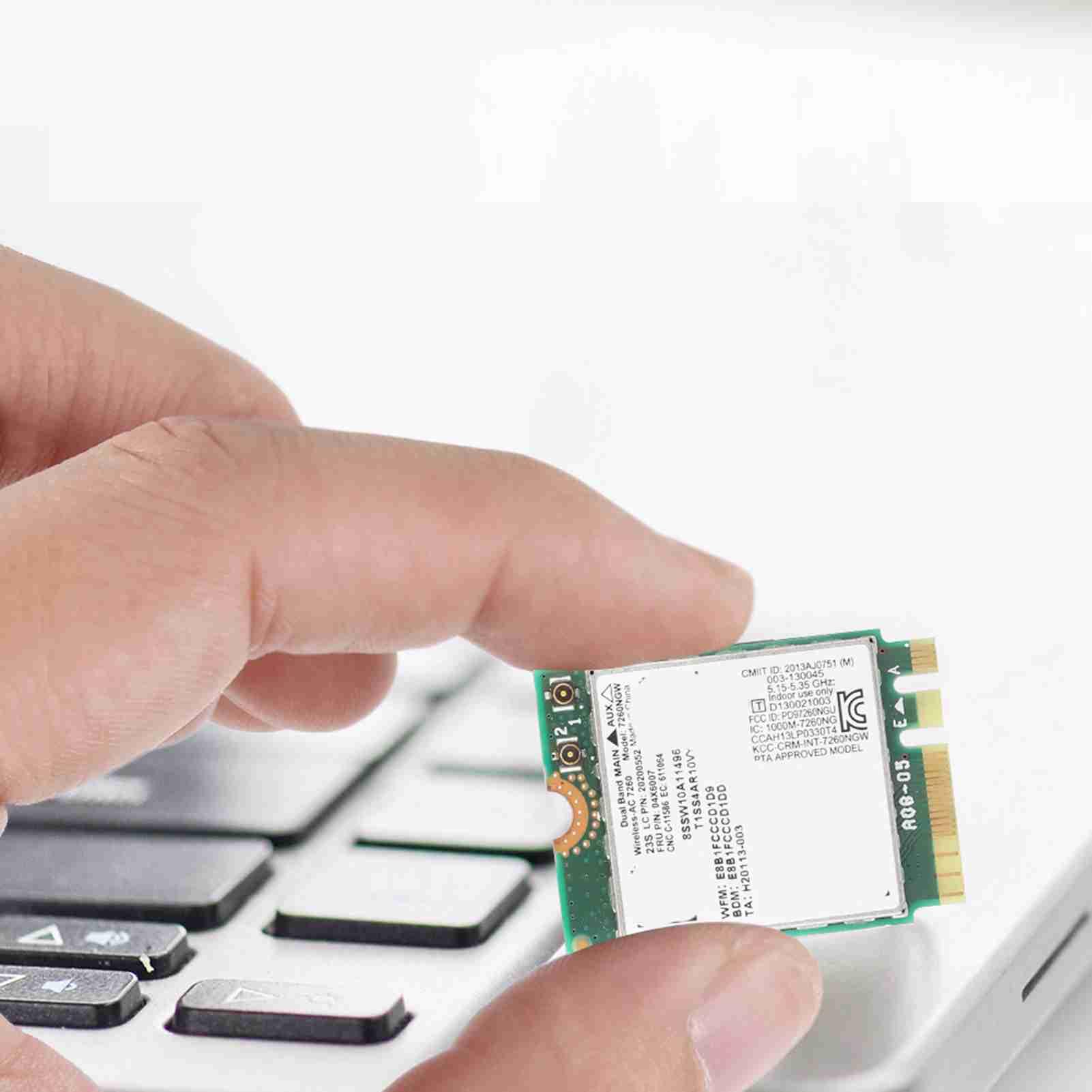 ASHATA 2.4G 5G Network Card for Intel 7260 AC 867Mbps NGFF M2 WiFi Card Laptop Network Adapter for ThinkPad T440 T440S T440P X230S X240 X240S L440 W540 etc