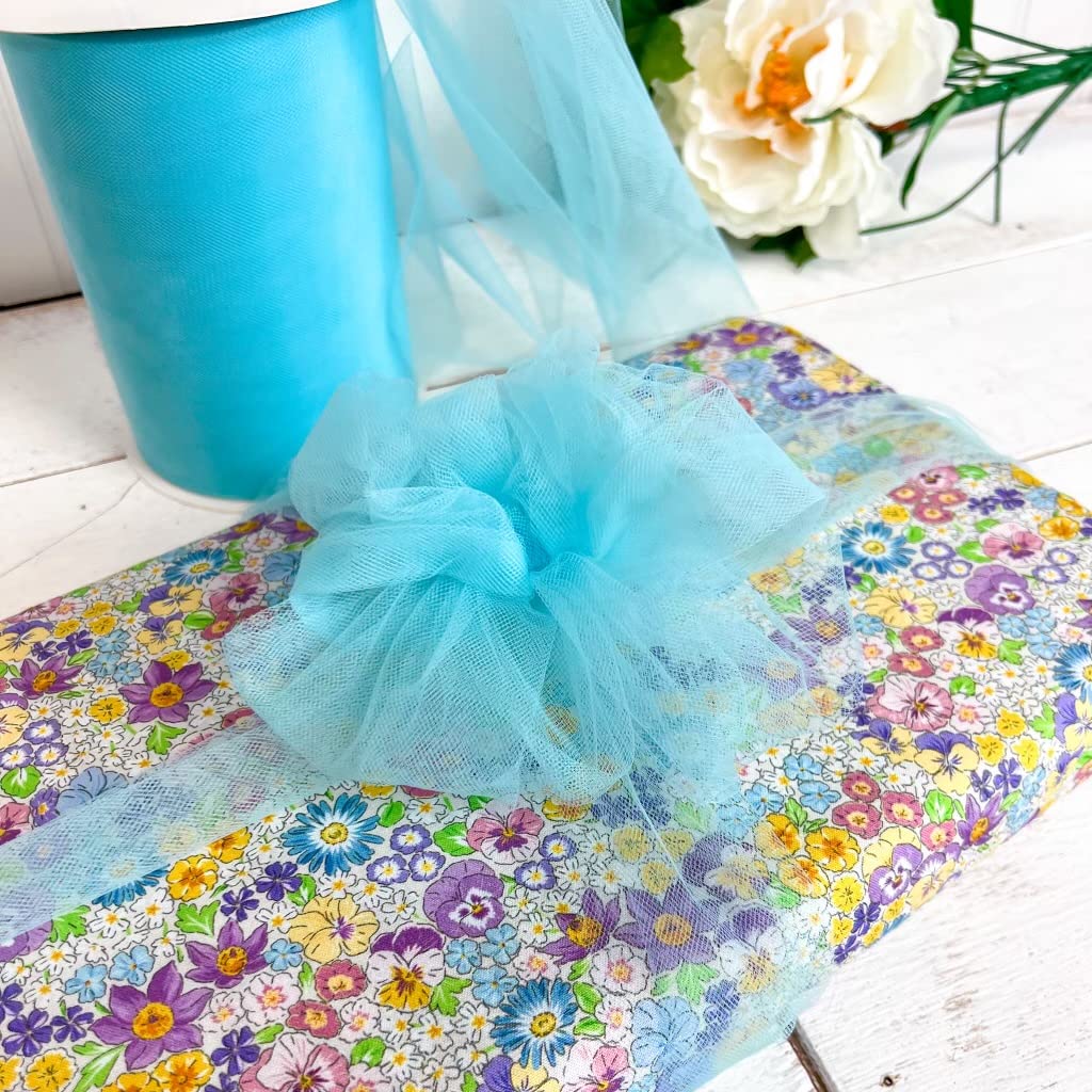 Threadart Premium Soft Tulle Mega Roll - 6 x 100 Yards (300ft) Fabric - for Wedding, Parties, Costumes, and Decoration - Royal Blue