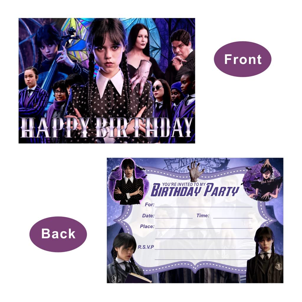 16Pcs Birthday Invitation Cards Gift Cards with Envelopes for Party Decorations Supplies Favors