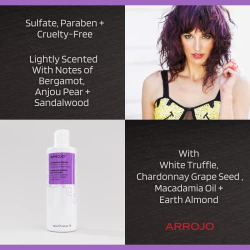 ARROJO Curl Hydration Curly Hair Shampoo – Paraben & Sulfate Free Shampoo – Anti Frizz Moisturizing Shampoo w/ White Truffle, Chardonnay Grape Seed – Wave-Defining Curl Shampoo (8.5 ounce)