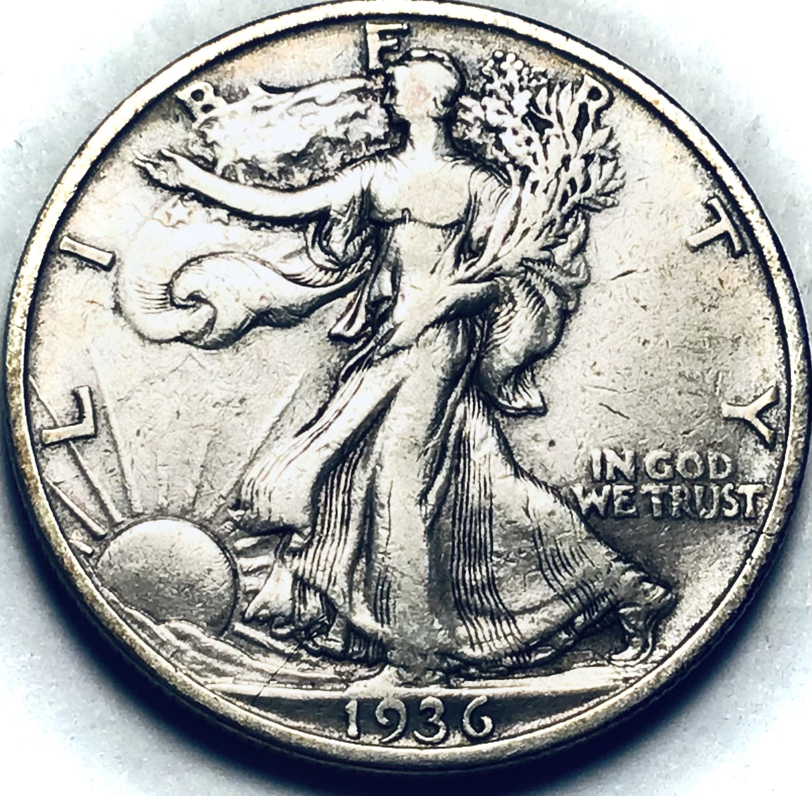 1934 S Walking Liberty Silver Half Dollar Seller Extremely Fine