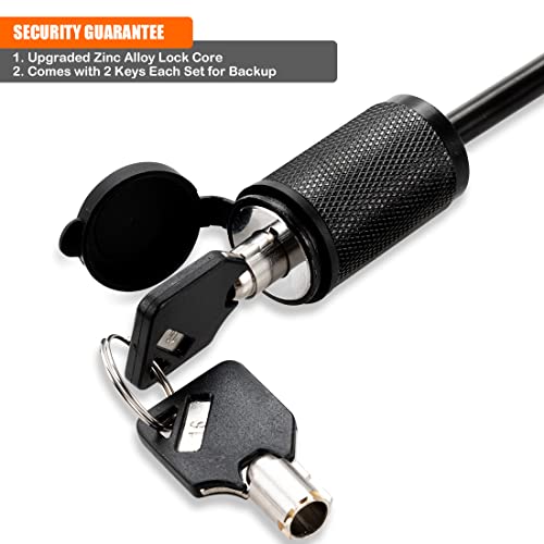CZC AUTO Trailer Tongue Coupler Lock, Dia 1/4 Inch, 7/8 Inch Span Fits Latch-Type Coupler for Towing Boat Truck RV Car Trailer