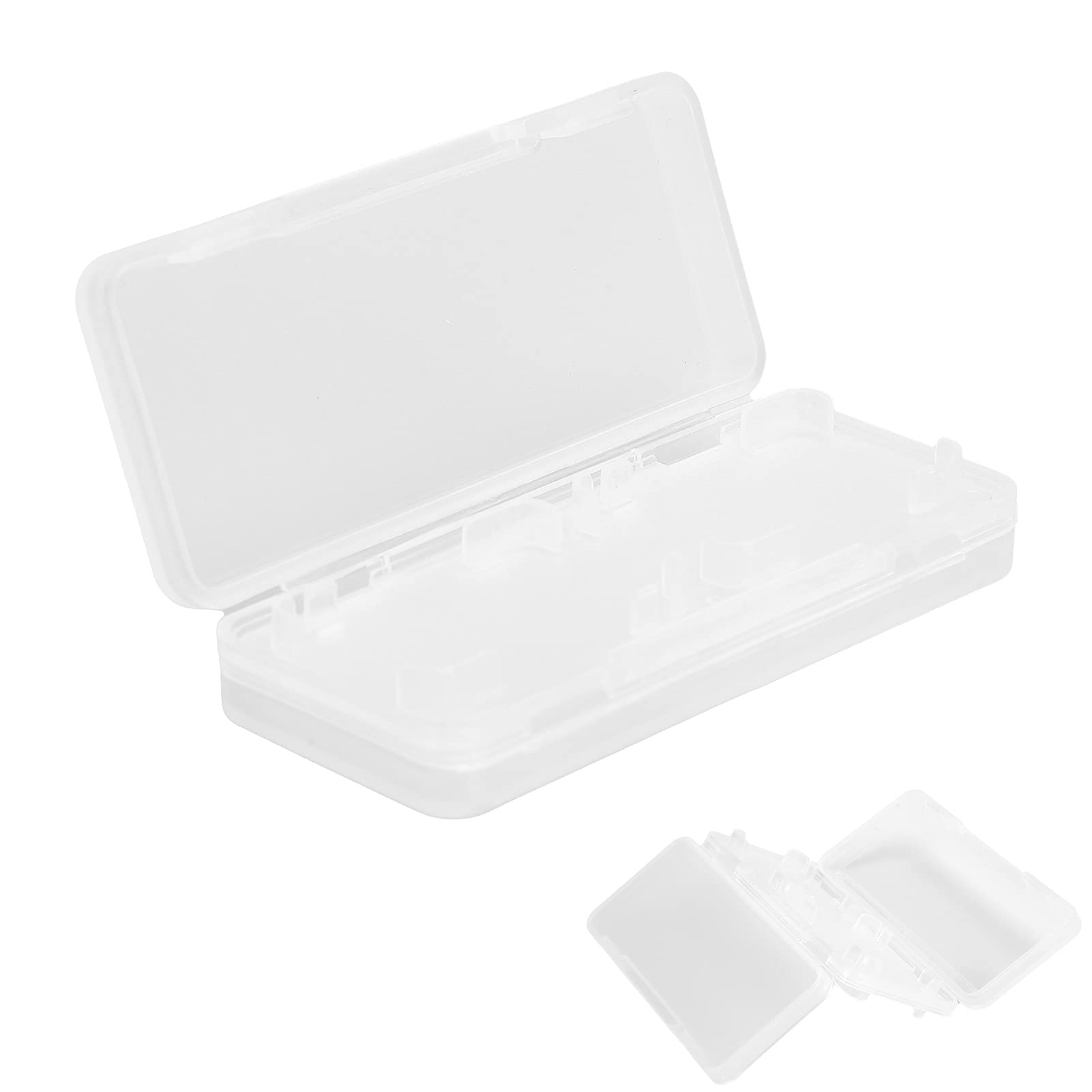 4 in 1 Game Card Case for Switch, Portable Clear Protective Cartridge Holder Carrying Storage Case Box, for Game Cards(Clear)