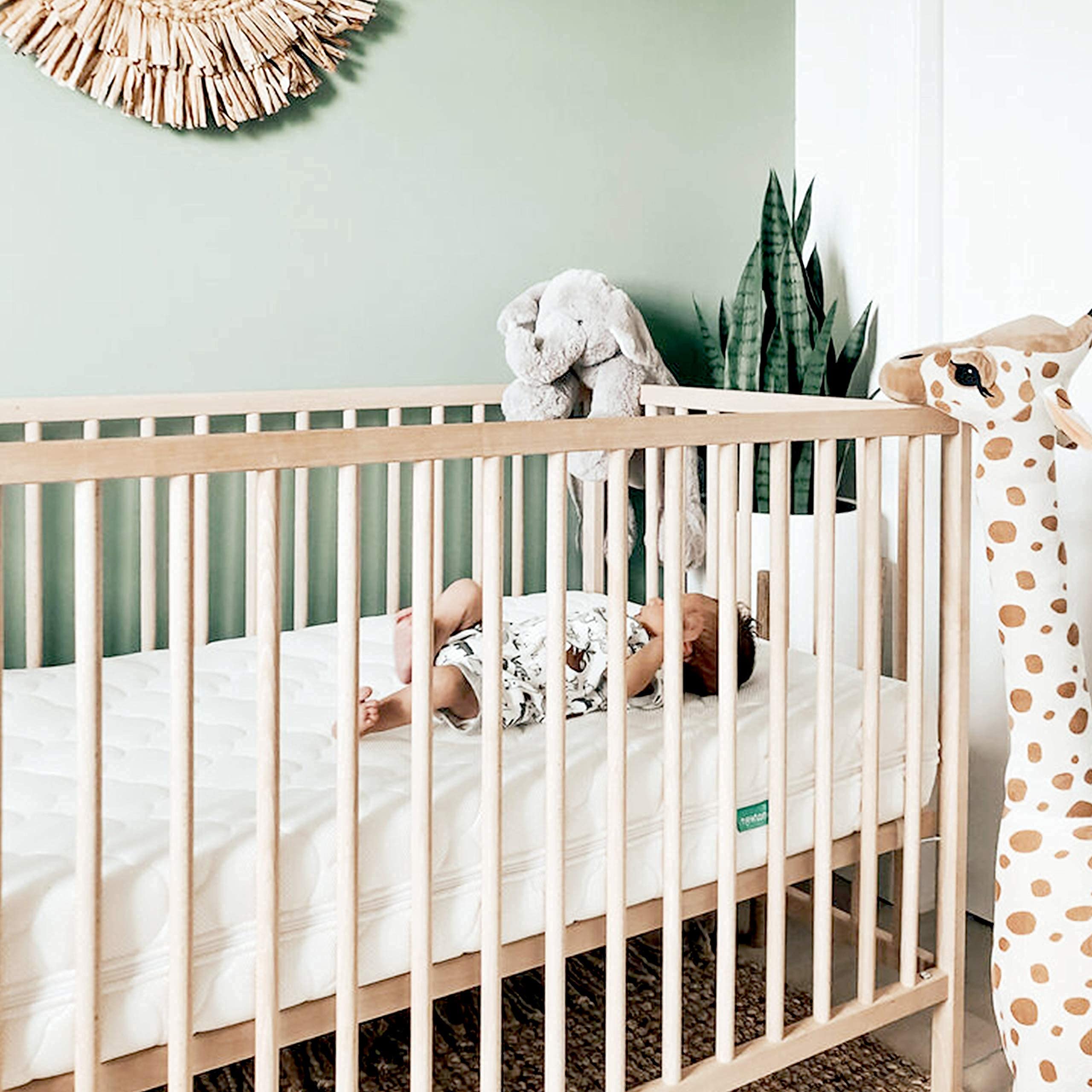 Newton Baby Crib Mattress and Mattress Pad Bundle - 100% Breathable Proven to Reduce Suffocation Risk, 100% Washable, 2-Stage, Non-Toxic Better Than Organic