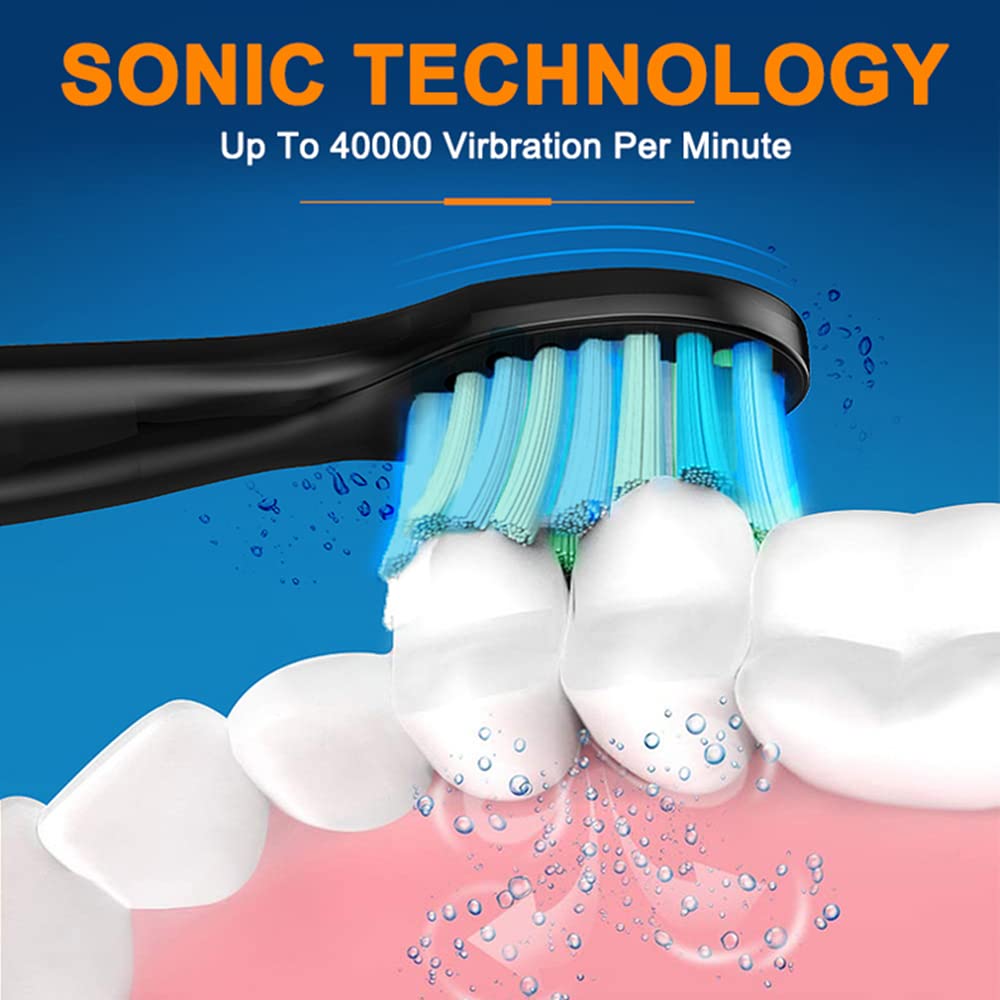 Toothbrush Heads for FairyWill, Electric Toothbrush Replacement Heads for FairyWill FW507/508/551/515/917/ 959/2011,FW-D1/D3/D7/D8