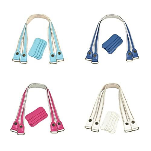 1Pair Leather Bag Handles Leather Fabric Shoulder Bag Strap DIY Handbag Belt Handle Women Girl Handbags Accessories (Color : A, Size : 60cm)
