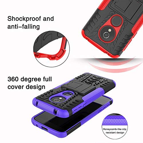 ISADENSER Phone Case for Redmi Note 9, Redmi Note 9 Cover Redmi Note 9 Slim Case Heavy Duty with Kickstand Dual Layer Drop Protection Shockproof Hard Phone Case for Redmi Note 9 Hyun Orange