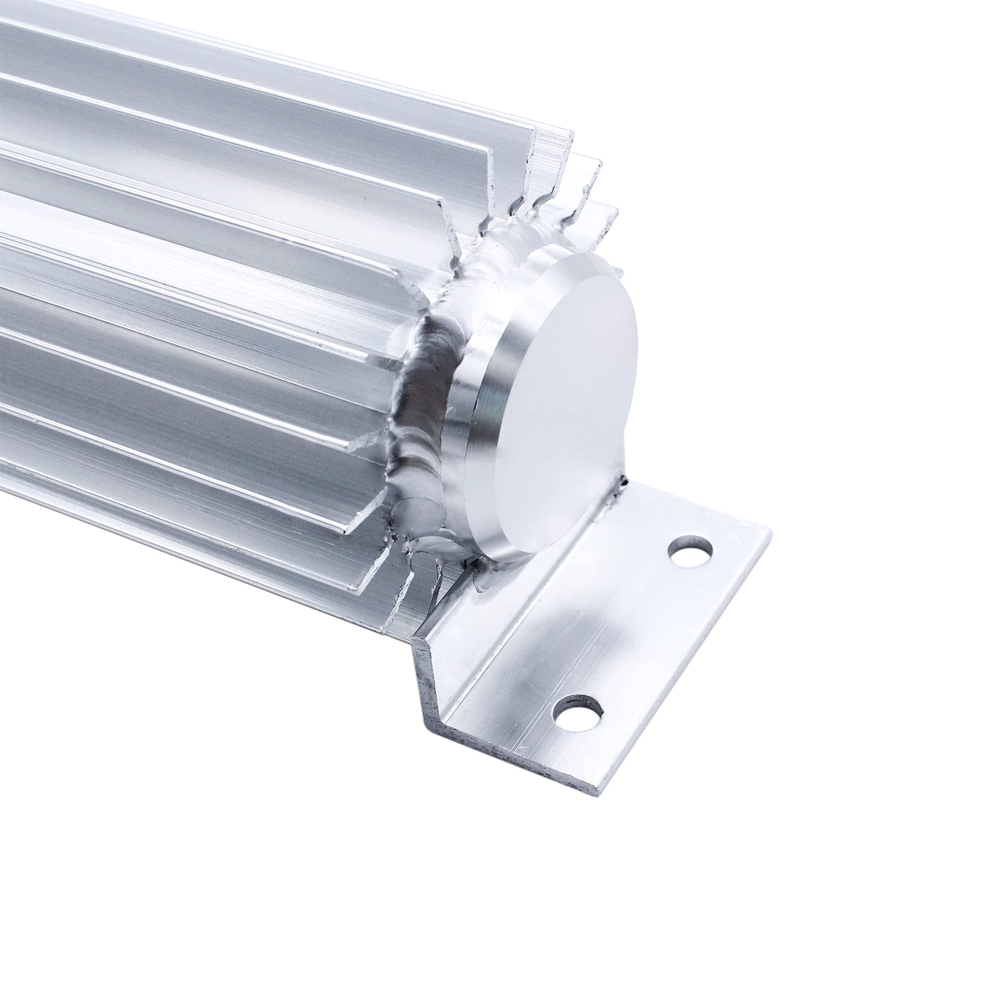 18" Finned Aluminum Double Pass Transmission Trans Cooler - Dual Line Universal