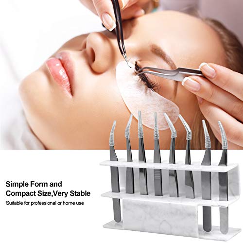 Fenshine 8 Holes Tweezers Stand Holder Acrylic Tweezers Display Storage Tweezers Shelf Holder for Eyelash Extensions Supplies Accessories Tools