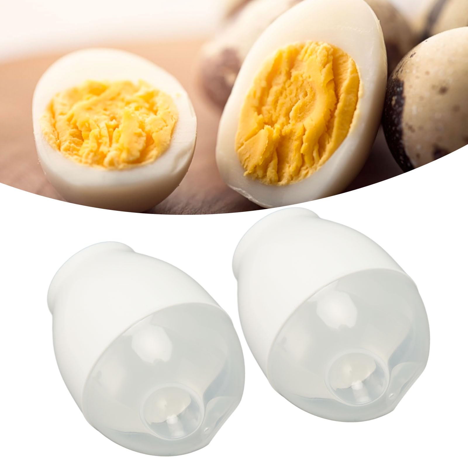 2PCS Microwave Egg Cooker, Non Stick Safety Material, 1 Minute Microwave Poached Egg Maker Kitchen Cooking Tools