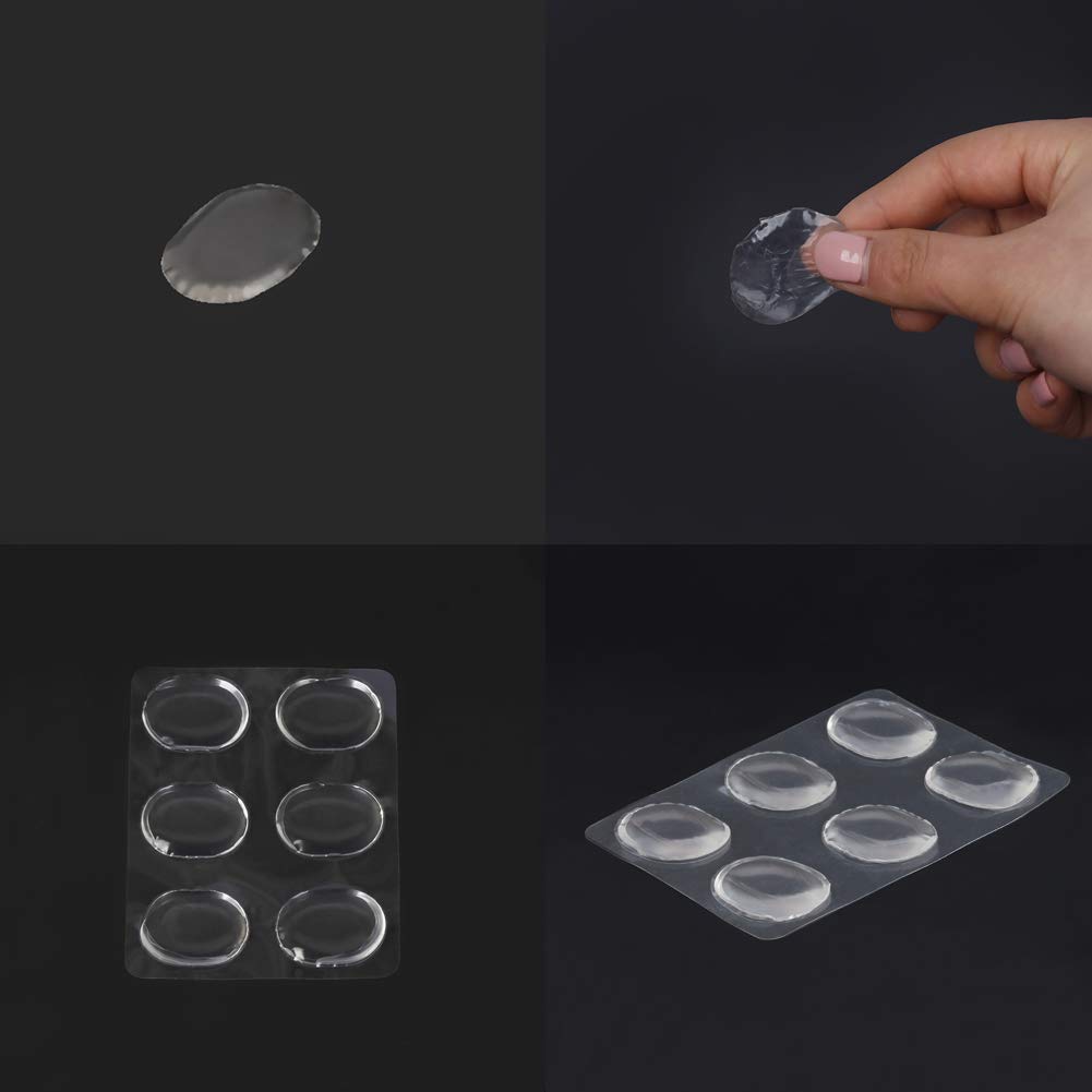 12Pcs Drum Damper Gel Pads for Drums Tone Control Musicians Drummer Enthusiast Beginner Transparent